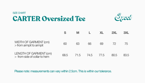 Design Your Own - Carter Oversized Tee – Spool